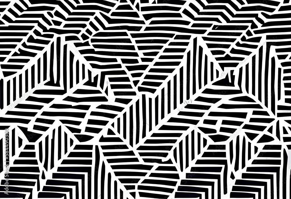 Black and white pattern background with hash marks. AI Generative Art ...