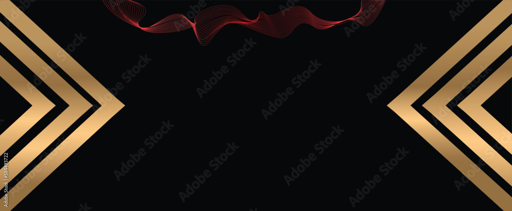 Digital marketing agency abstract linkedin golden and red and black ...