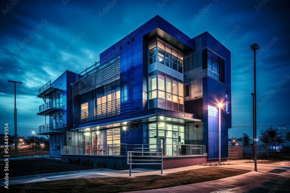 Modern police department building exterior architecture design ...