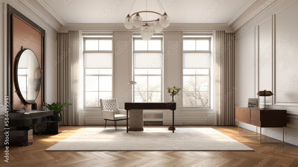 home interior design white and clean minimal study room sofa clear ...