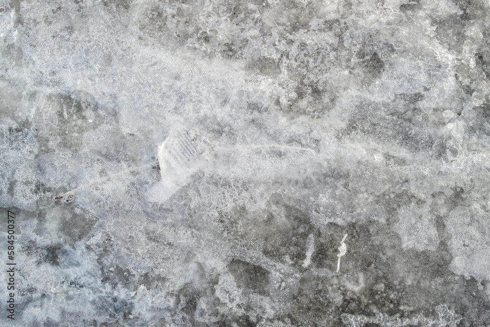 Abstract ice background. Detailed background texture of ice as a ...