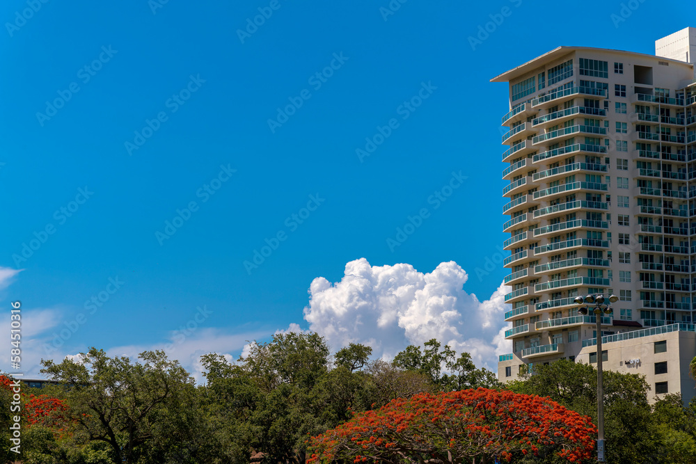 MIAMI, FLORIDA - CIRCA JULY, 2022: Hotel Arya at 2889 McFarlane Road ...