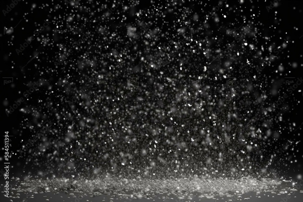 Realistic falling snow.Christmas background.Isolated on transparent ...