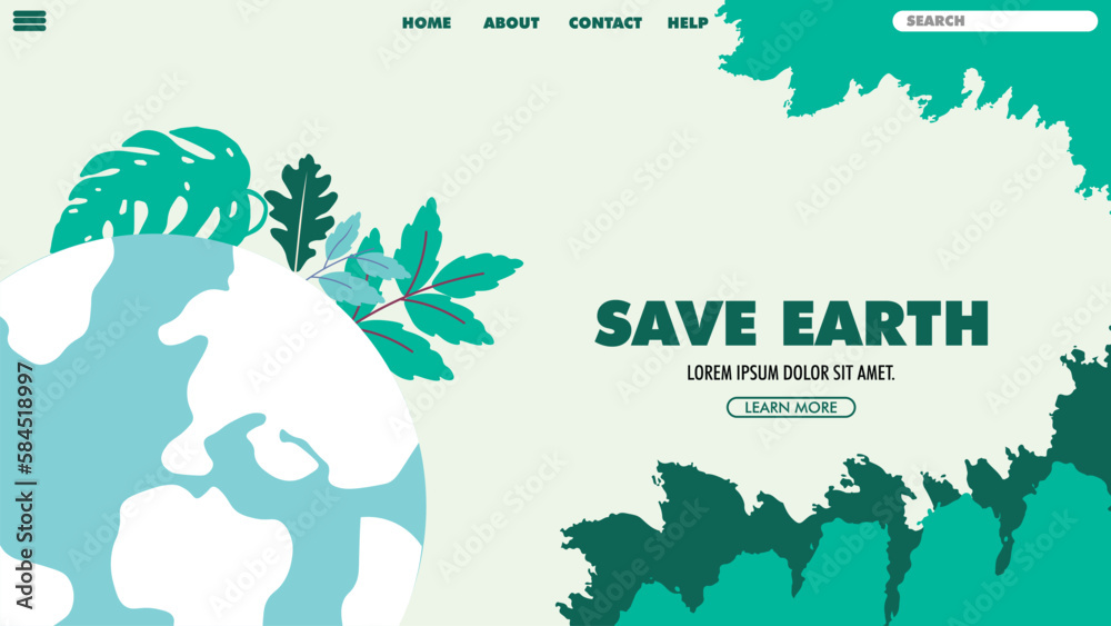 go green reduce, reuse, recycle design banner background, go green banner, earth day. recycling ...