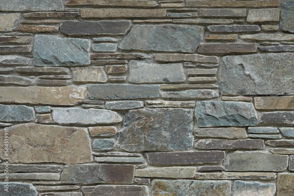 A sandstone masonry ashlar wall assembled with an aesthetic of ...