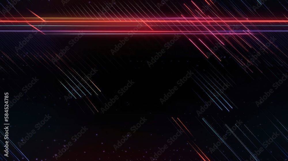 abstract background with line wave, digital technology network concept ...