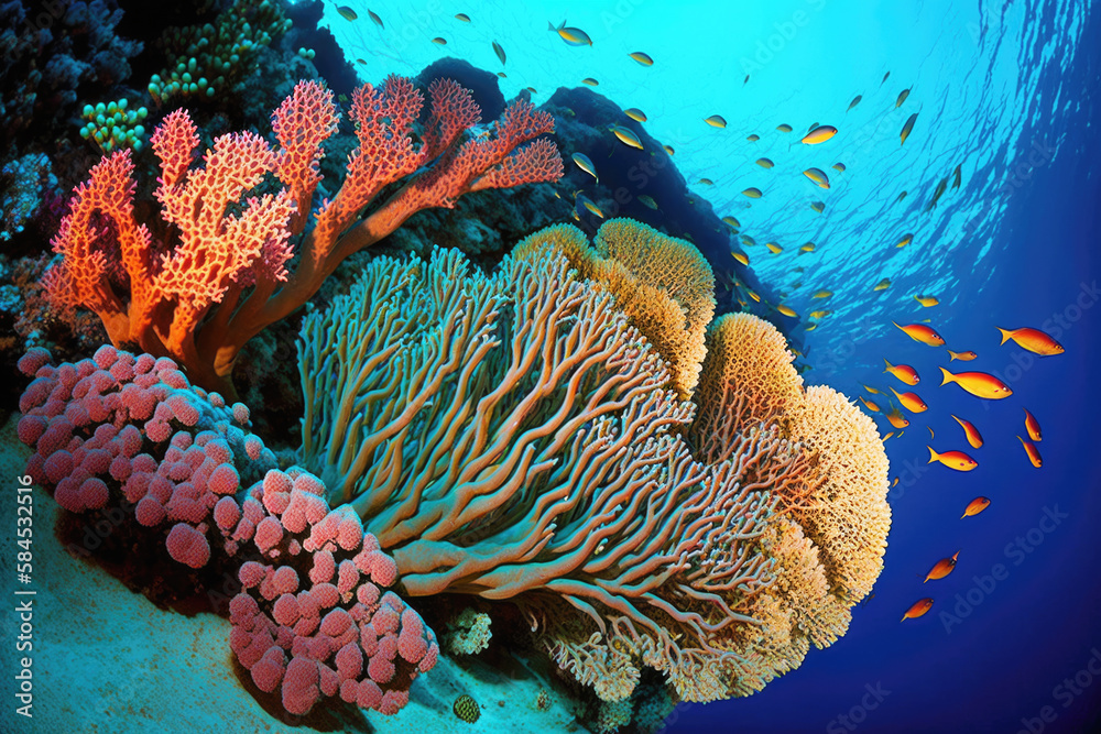 A coral reef is a diverse and vibrant ecosystem made up of living ...
