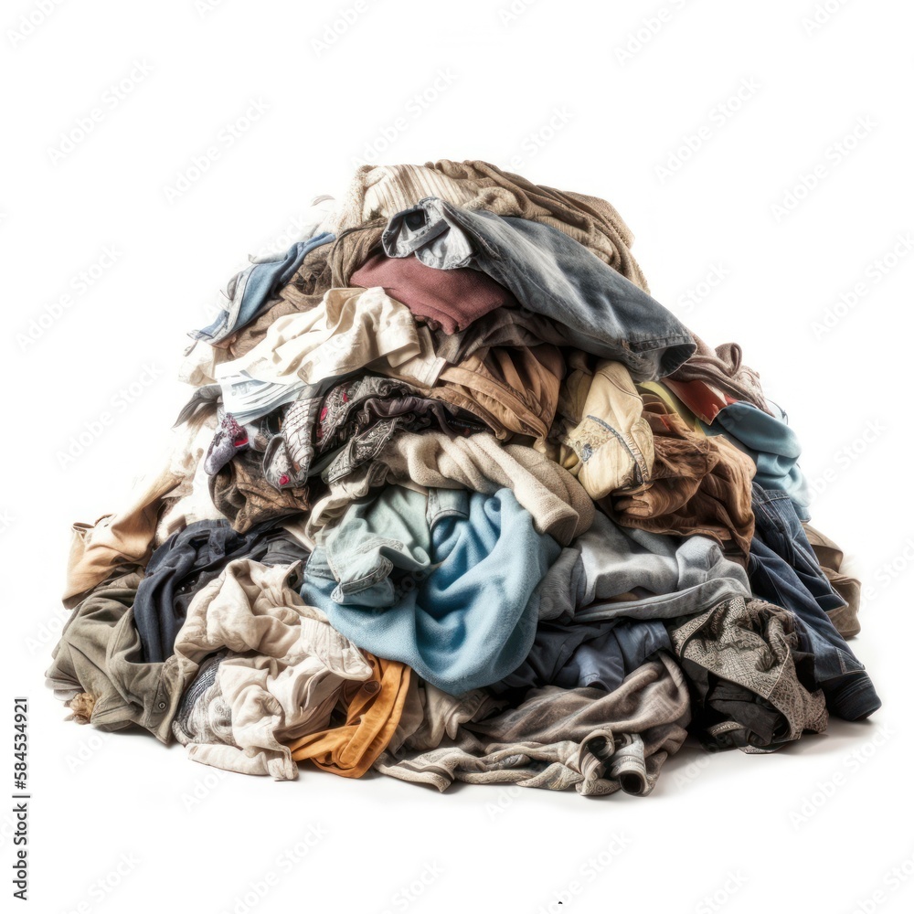 Used clothes in dump, Fast fashion, Sustainability, pile of used ...
