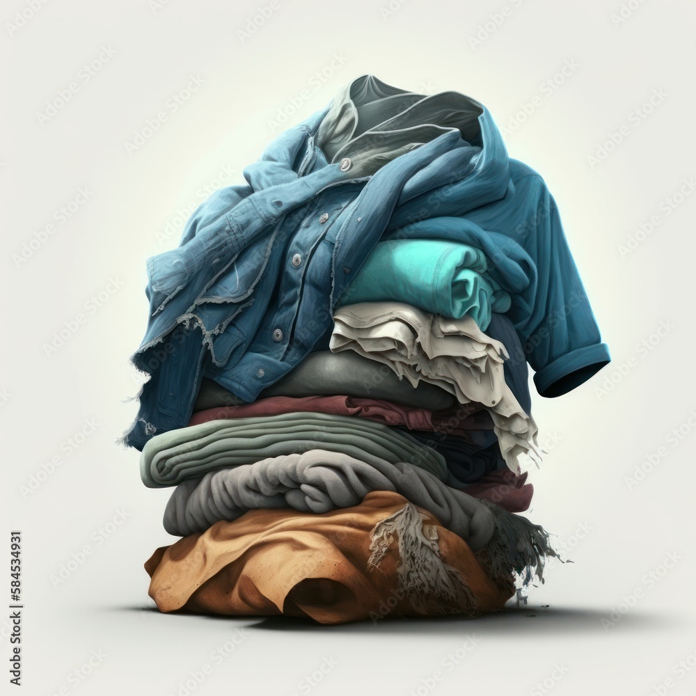 Used clothes in dump, Fast fashion, Sustainability, pile of used ...
