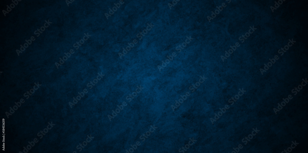 Blue and black watercolor vector background. Abstract blue hand paint ...