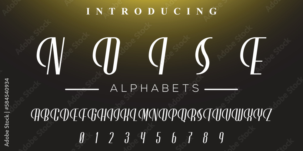 NOISE Minimal luxury typo Font and Modern tech Typography urban style ...