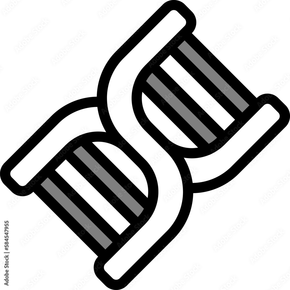 The DNA icon, symbolizing the genetic blueprint of living organisms ...