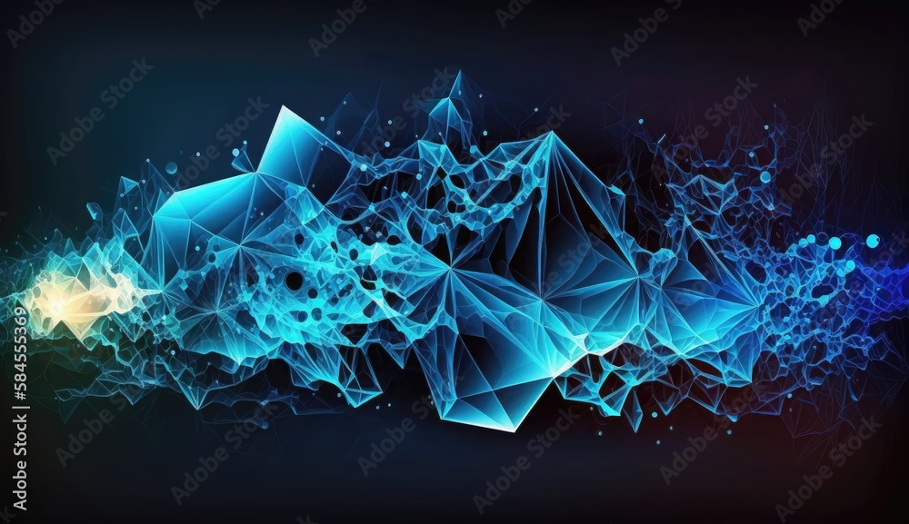blue explosion background ai generated Stock Illustration | Adobe Stock