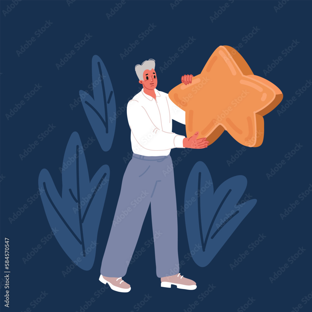 Vetor de Cartoon vector illustration of Ranking Evaluation and ...