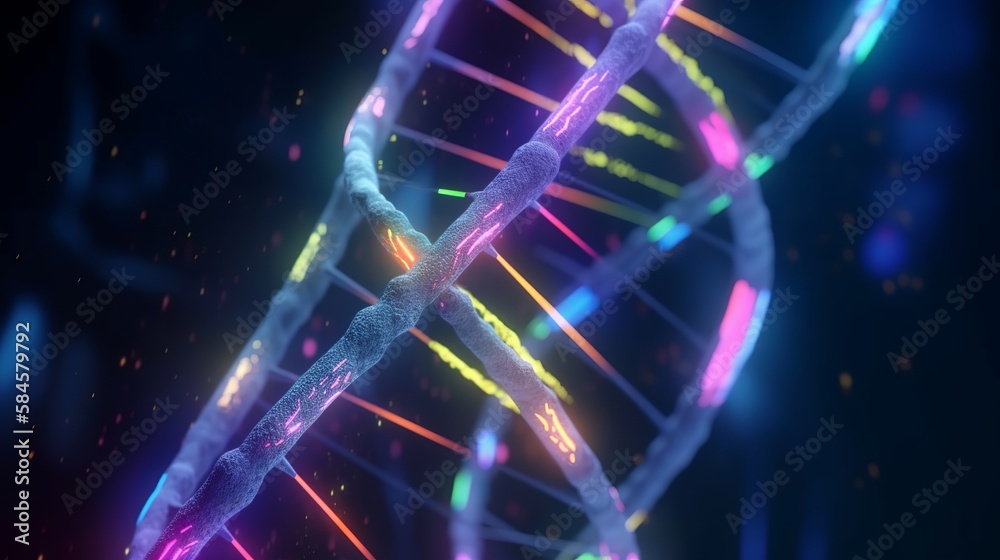 New ideas with AI generation Digital Virtual Analysis chromosome DNA ...