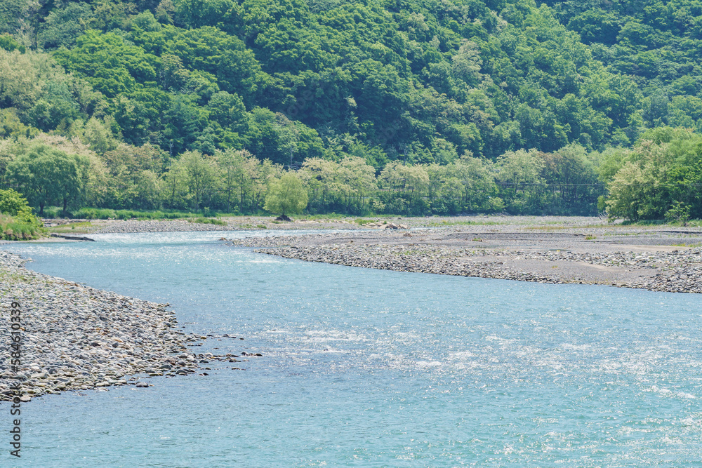 Sai River (Sai Gawa) Azumino, Nagano, Japan Stock Photo | Adobe Stock