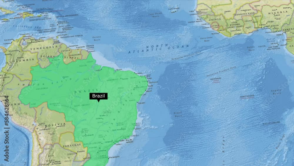 This is a map of brazil. It has been made with care and time. You can ...