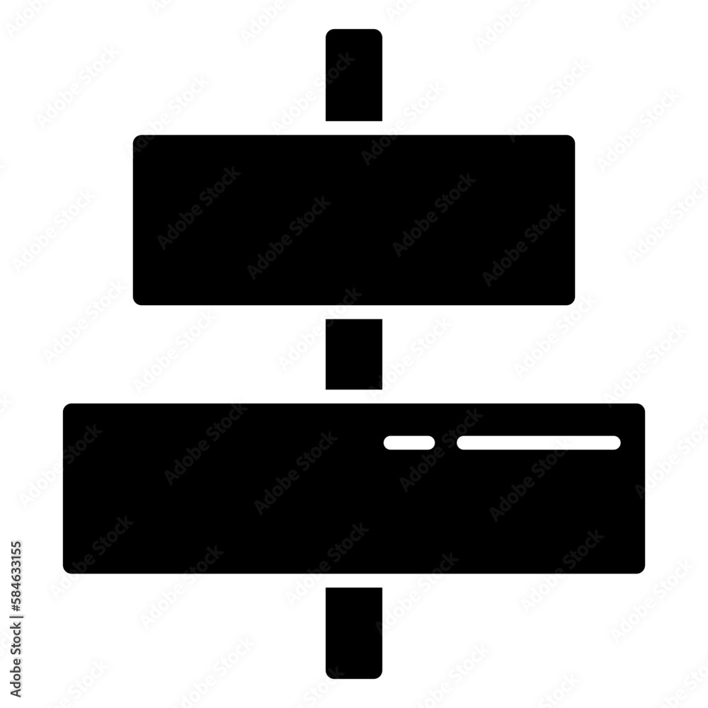 Solid Center Alignment icon Stock Vector | Adobe Stock