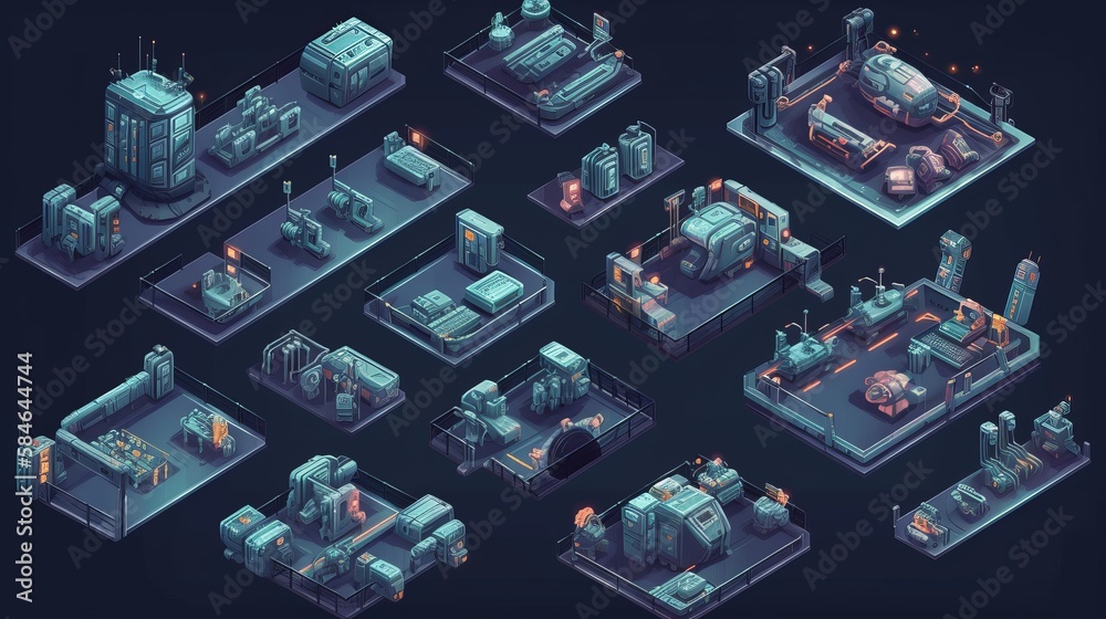 Designing Game Asset Sprite Sheets with Isometric Sci-Fi Buildings: A Comprehensive Guide to ...