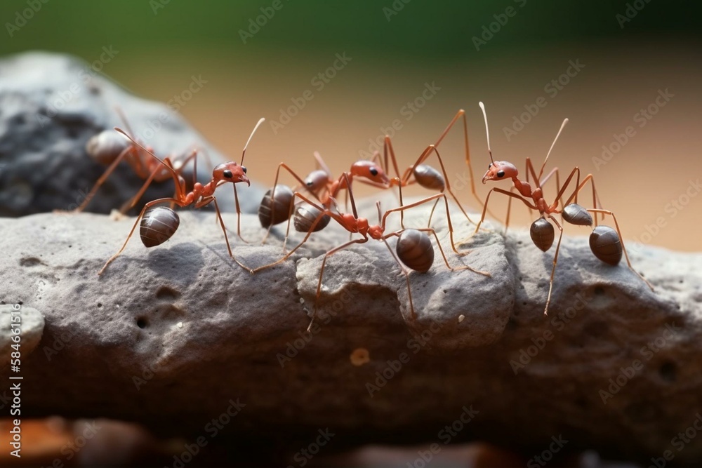 Ant bridge unity team, Ants help to carry food, Concept team work ...
