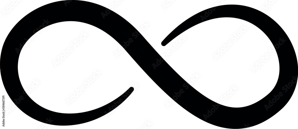 Vetor de Cut Infinity symbol cut file, SVG , Cricut, Silhouette , Eps ...