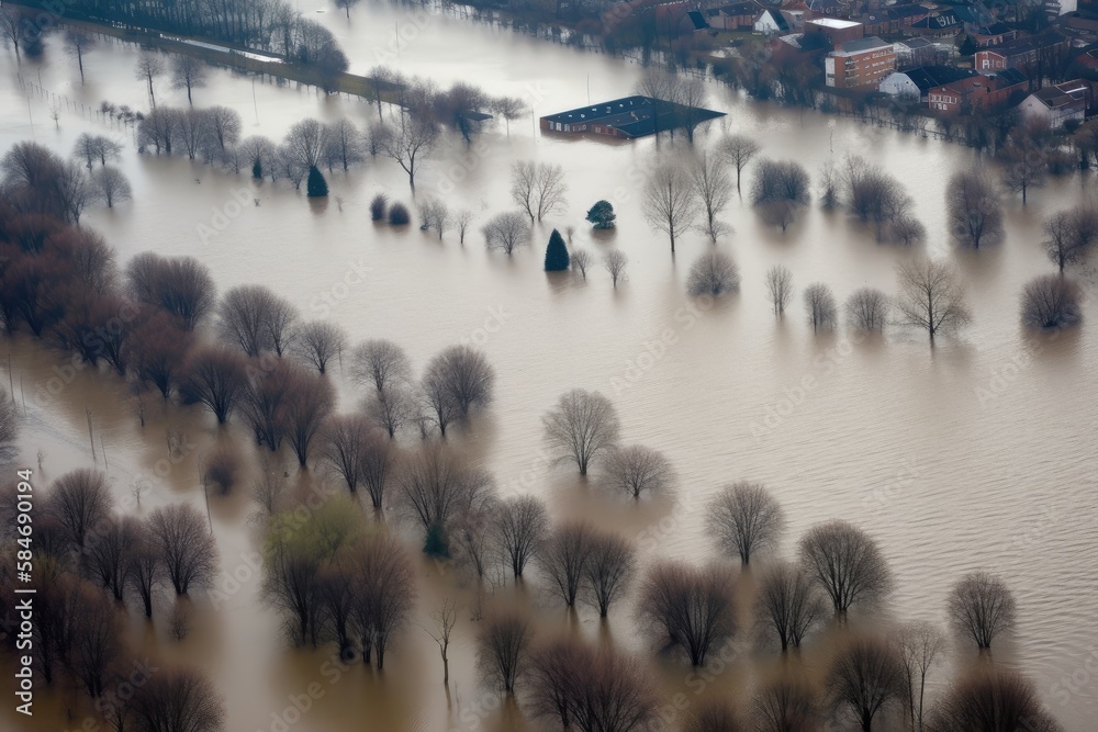Flooding - Natural Desaster - Global Warming - Environment Stock Photo ...