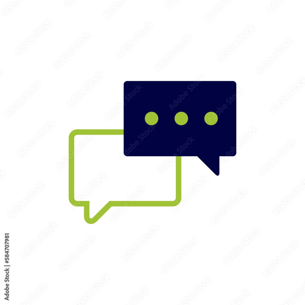 icon vector concept of feedback, debate or complaint response is ...