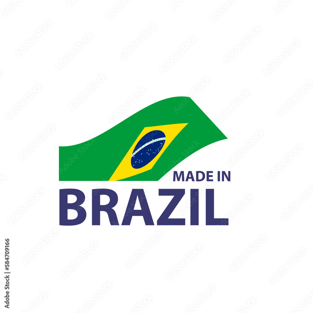 Made in Brazil premium vector logo. Made in Brazil logo, icon and ...