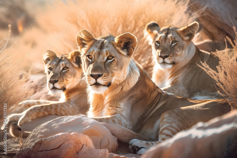 African Lion Pride Wallpaper