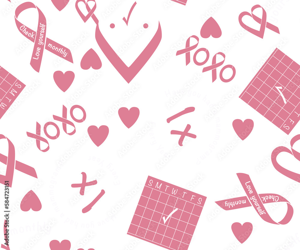 Breast Cancer Awareness, Check Yourself, Pink Ribbons, Tossed Repeat ...