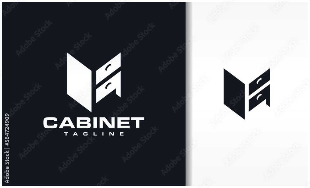 Cabinet Logo Vector Stock Vector | Adobe Stock