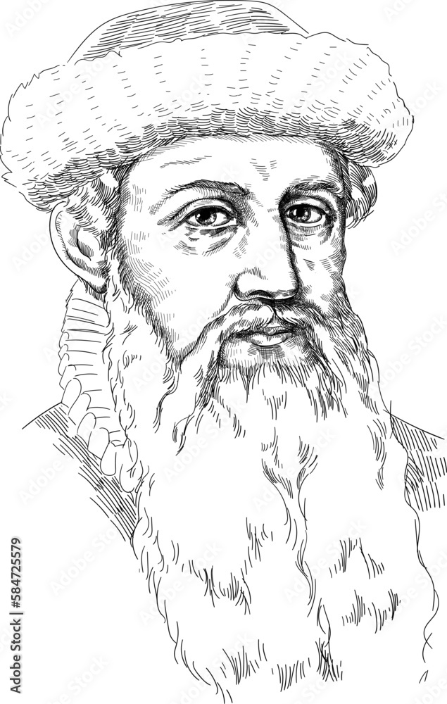 Póster Johannes Gutenberg - was a German inventor and craftsman who ...