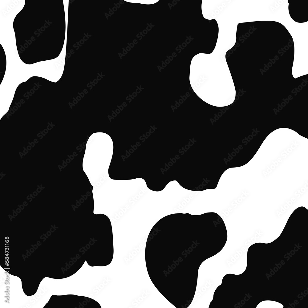 Cow print pattern background. Seamless cow skin texture Stock ...