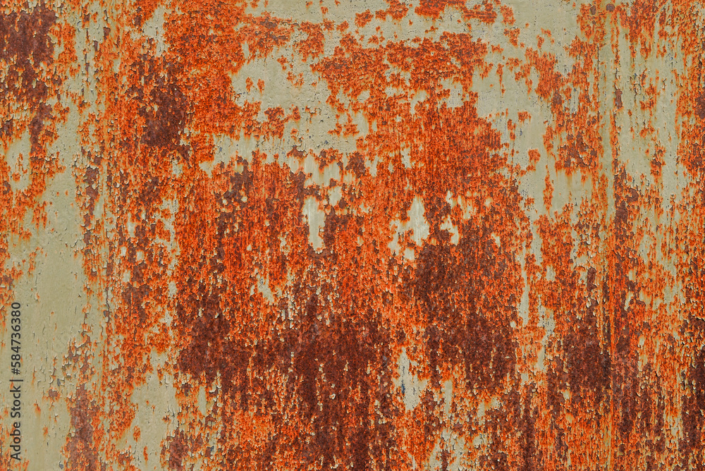 Rusty metal painted background. Rust spots and streaks on stained metal ...