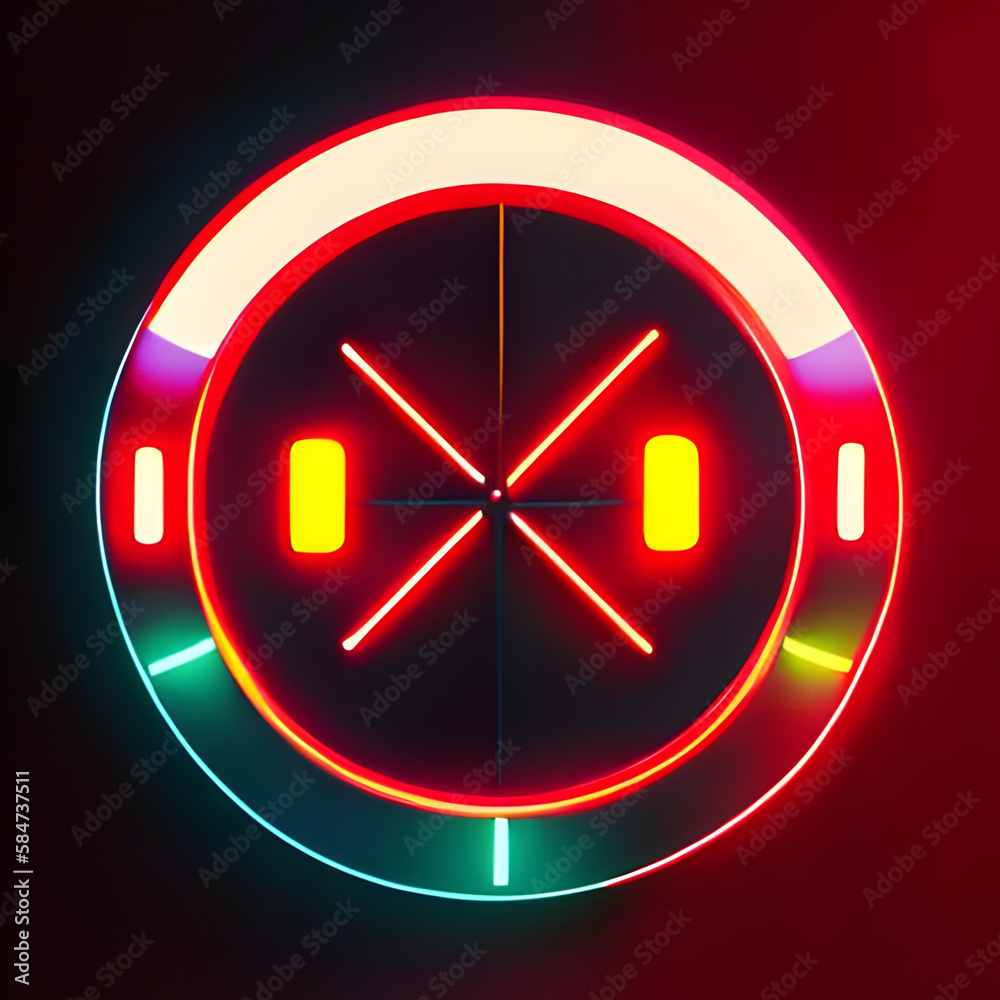 minimalist pop art neon. intricate high detail, dramatic, very dark ...