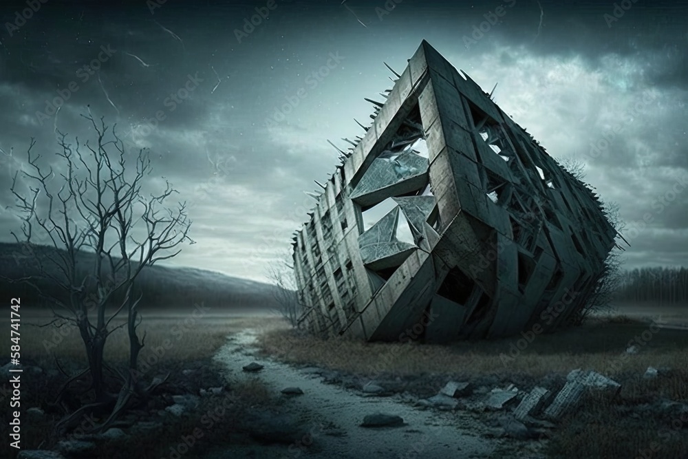 Shattered Dreams: A Gloomy Glimpse of the Ravaged Remains of a Failed ...