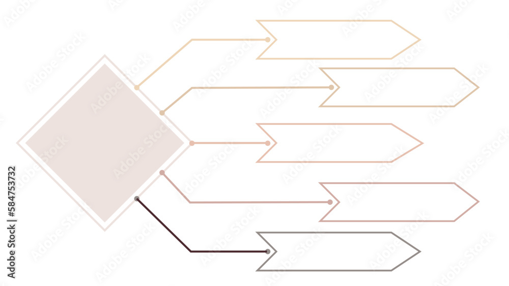 Blank company process chart infographic template vector can be used for ...