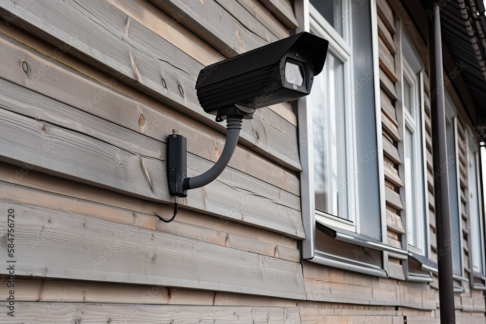 Security, CCTV cameras in the office building, and home security system ...