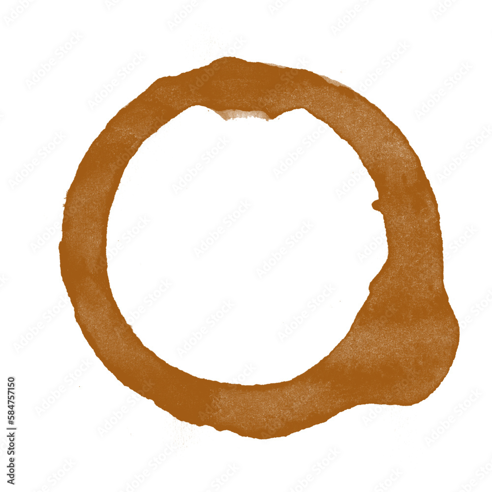 Coffee stains isolated on a transparent background. Royalty high ...