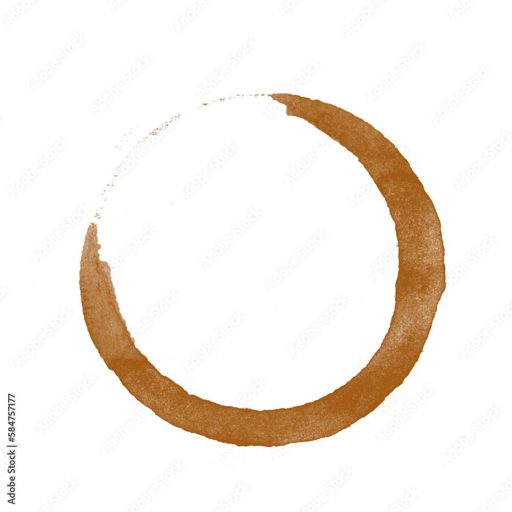 Coffee stains isolated on a transparent background. Royalty high ...