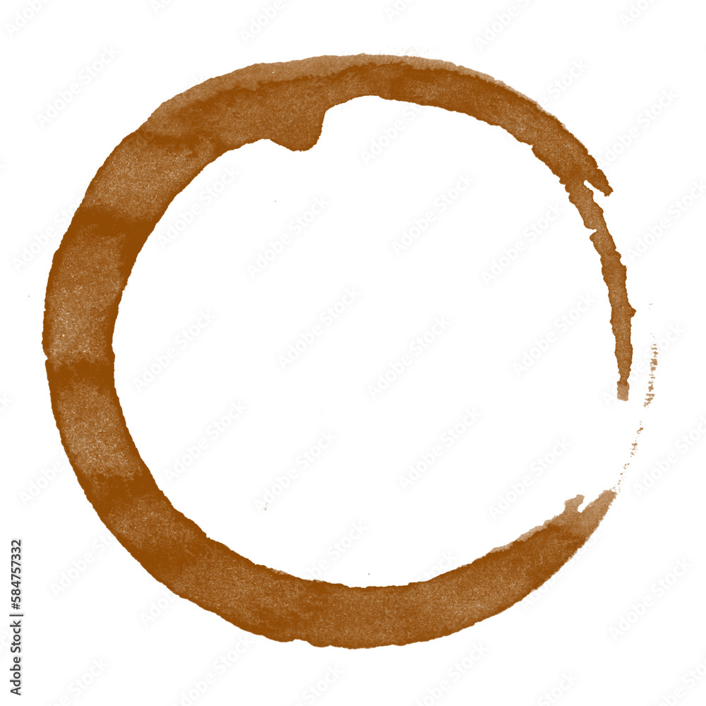 Coffee stains isolated on a white background. Royalty high-quality free ...