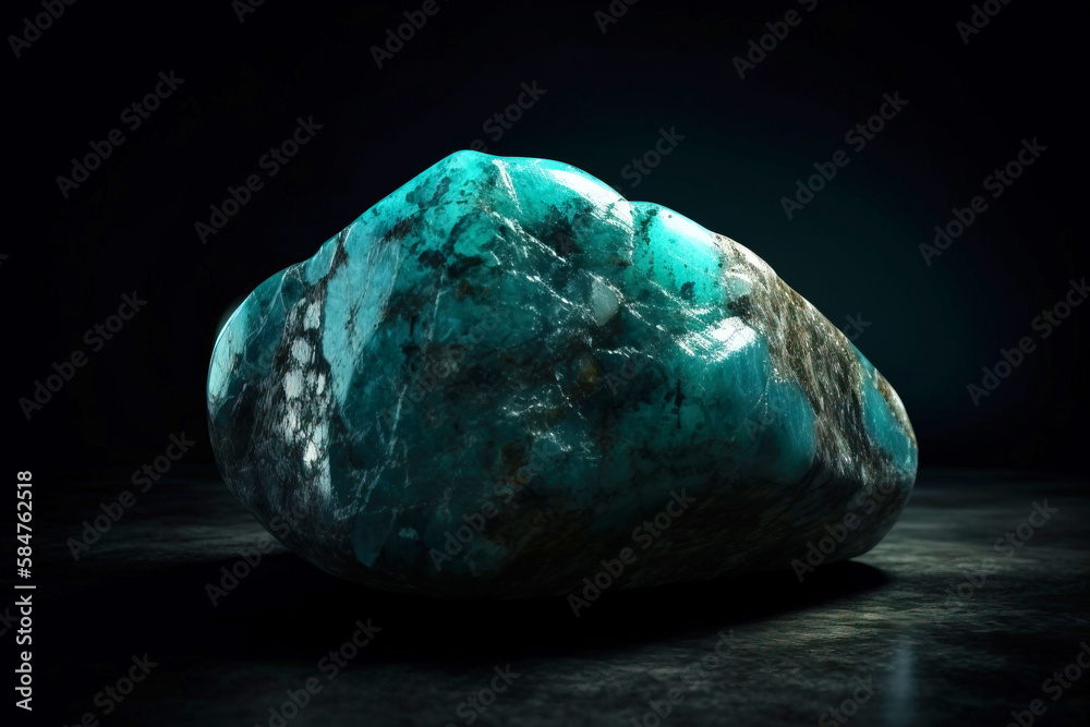 Grandidierite is a rare precious natural geological stone eremite on a ...