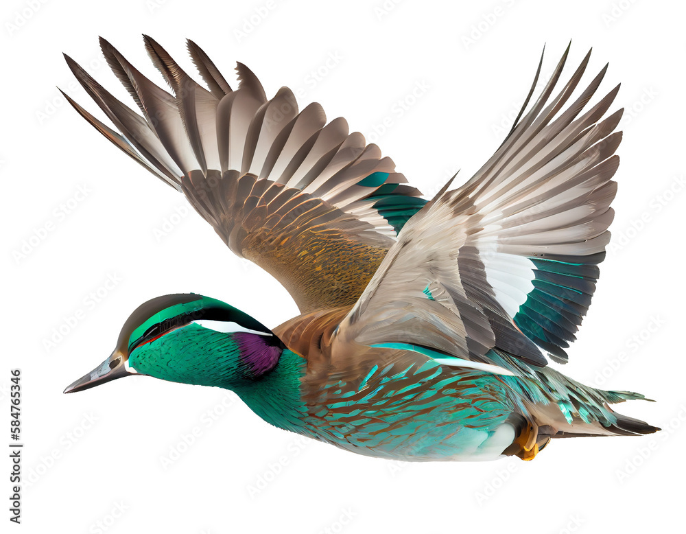 bird fly on a transparent background for decorating projects AI origin ...