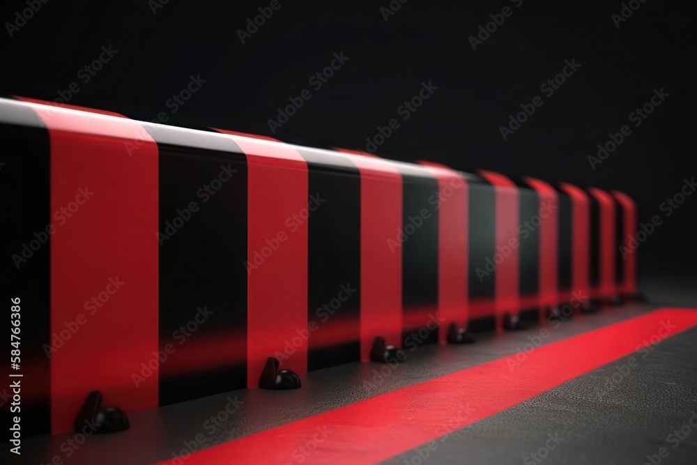 Prohibition border striped barrier stop prohibited ban restriction ...