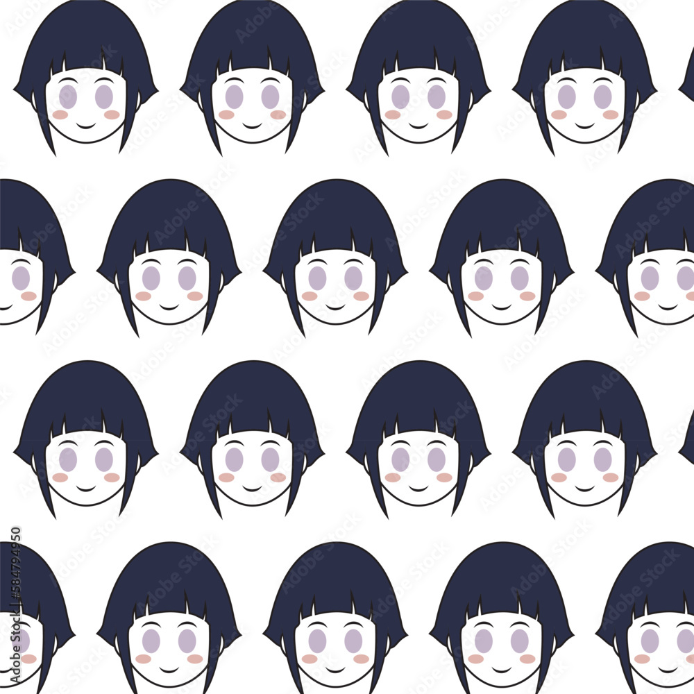 Konoha Konohagakure Dark animated cartoon animated face on a black and ...