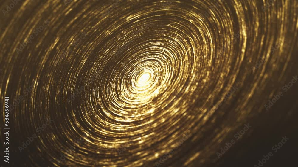 Abstract Gold Circle Particles/ 4k animation of an abstract wallpaper ...