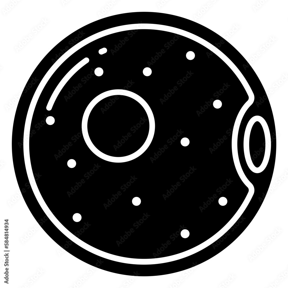 Solid ovum icon Stock Vector | Adobe Stock