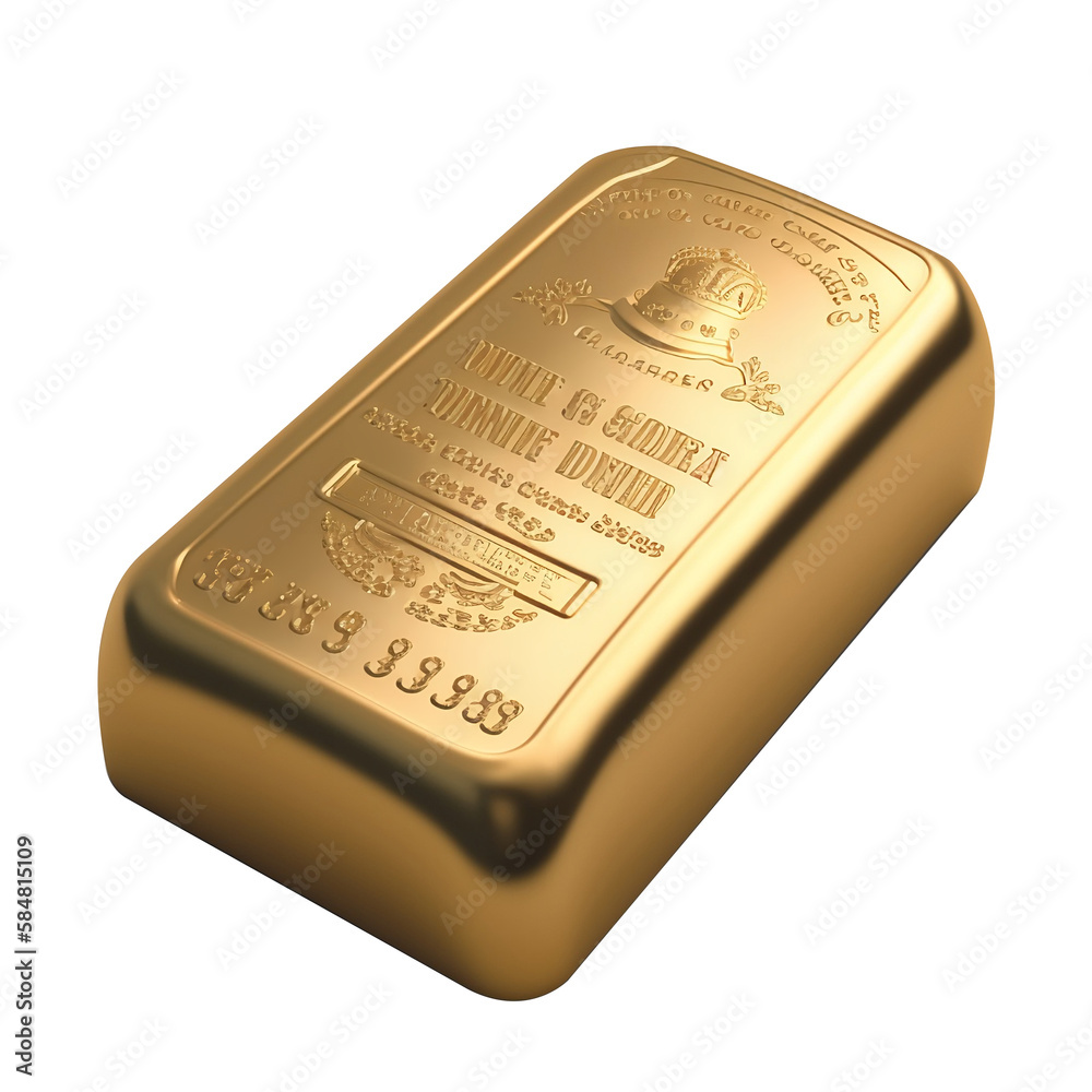 Gold bar on transparent background. PNG, ai Stock Illustration | Adobe ...