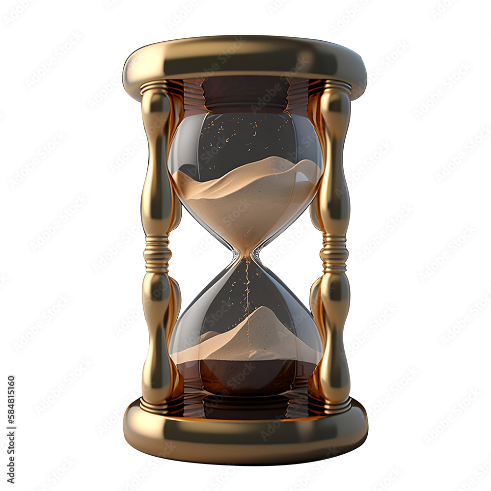 Hourglass on transparent background. PNG, ai Stock Illustration | Adobe ...
