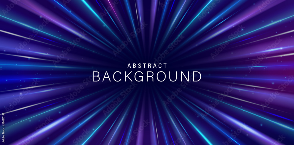 vector illustration sunburst purple blue background with rays for ...